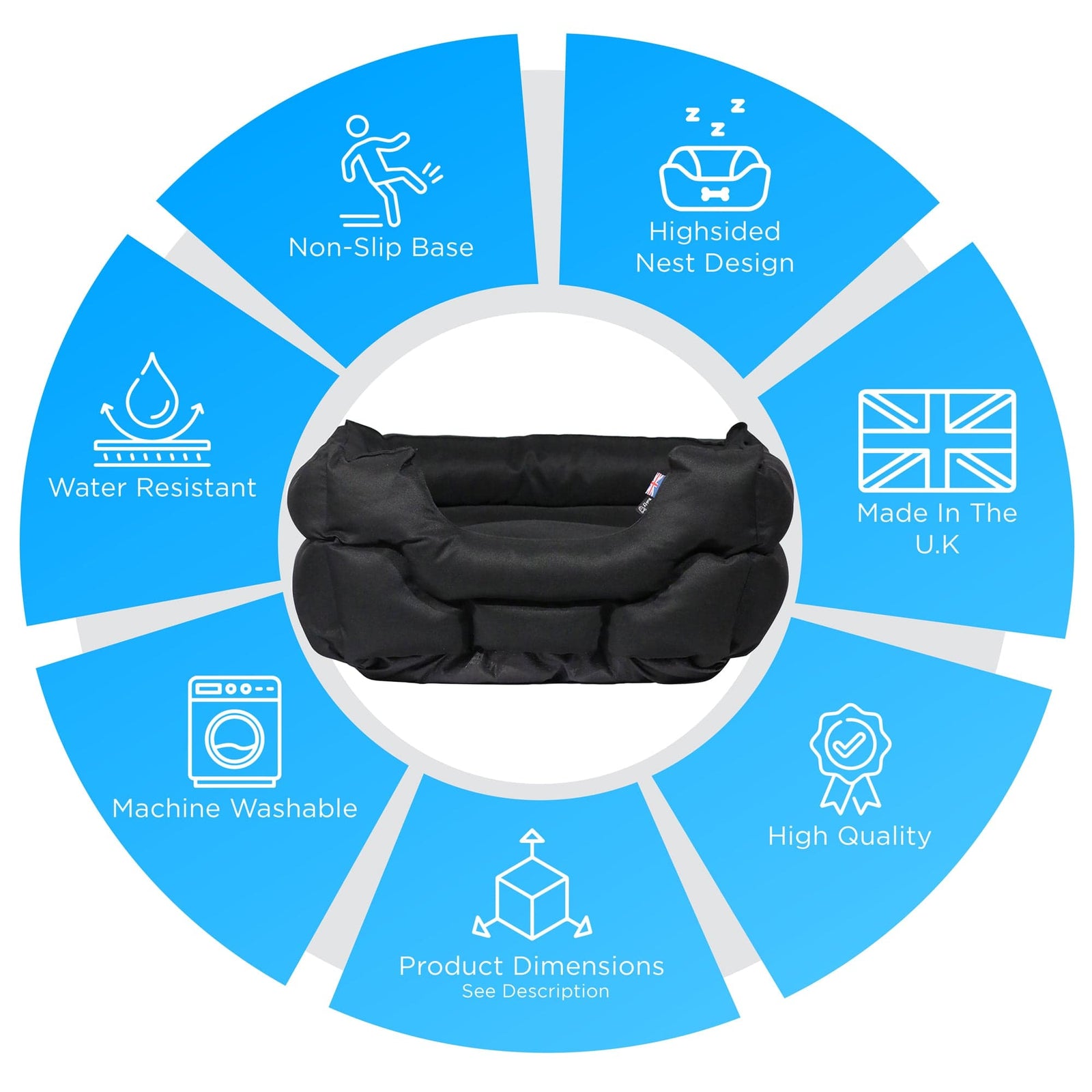 Wipeable Dog Bed – The Woodland – Bunty